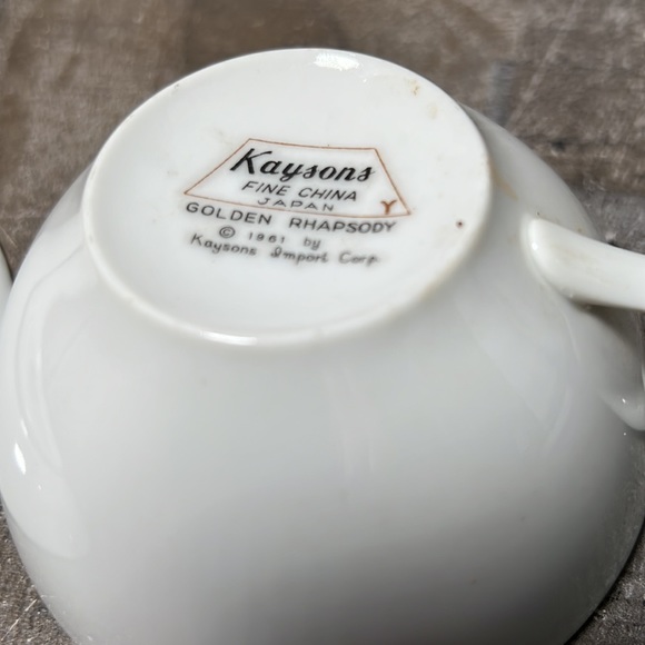 Kaysons | Kitchen | Vintage Tea Cups And Saucers 961 Kaysons Fine China ...